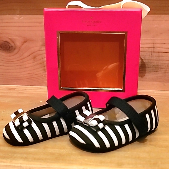kate spade | Shoes | Kate Spade Stripe Mary Jane With Bow | Poshmark